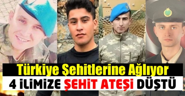Uzman Çavuşlar Ali Sarı, İdris Aksöz, Emre Ceylan ve Doğanay Çelik ...